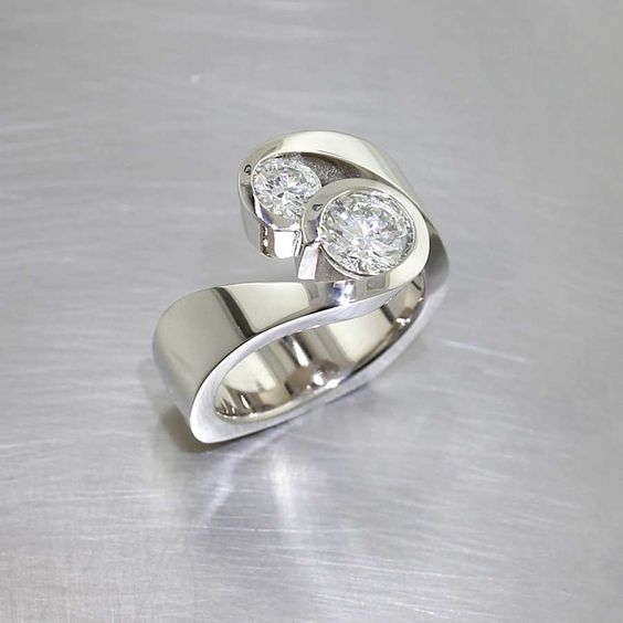 Vintage Silver Zirconia Open Ring – Lyn Boutique