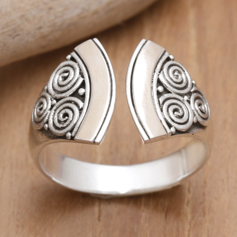 Vintage Open Silver Spiral Ring – Lyn Boutique